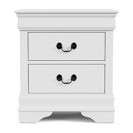 Click here for Burkhart 2-Drawer Nightstand  One Size  White prices