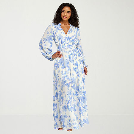 Click here for Premier Amour Womens Long Sleeve Floral Maxi Dress... prices