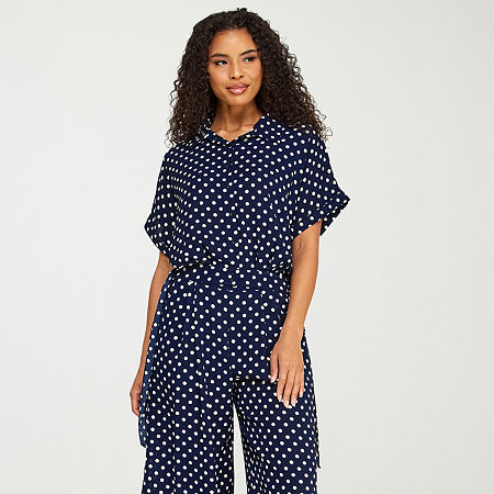 Click here for Premier Amour Womens V Neck Short Sleeve Blouse  S... prices