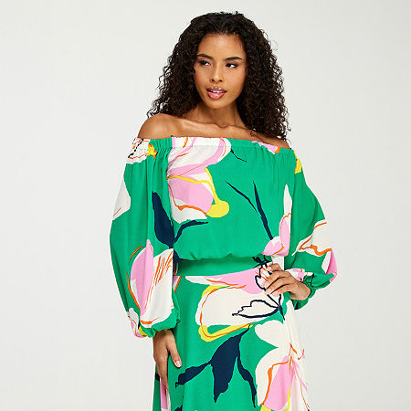 Click here for Premier Amour Womens Straight Neck Long Sleeve Blo... prices