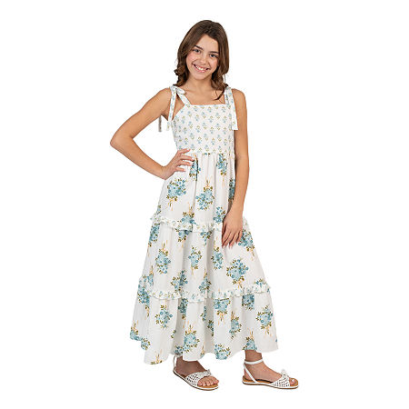 Click here for Rare Editions Big Kid Girls Sleeveless Floral Maxi... prices