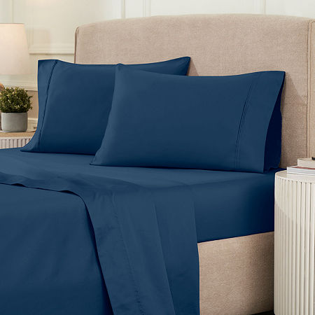 SUPERIOR Egyptian Cotton Premium Heavyweight 1200tc Deep Pocket Sheet Set  One Size  Blue