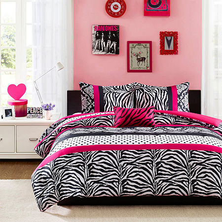 Click here for Intelligent Design Gemma Zebra Comforter Set with... prices