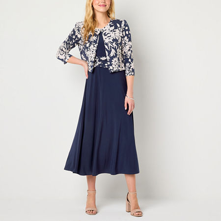 Click here for Jessica Howard Womens Floral Midi Jacket Dress  6... prices