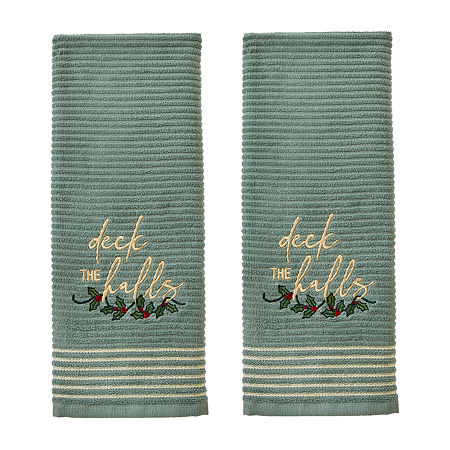 Click here for Saturday Knight Deck The Halls 2-pc. Hand Towel  O... prices