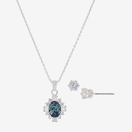 Click here for Sparkle Allure Womens Blue Cubic Zirconia Pure Sil... prices