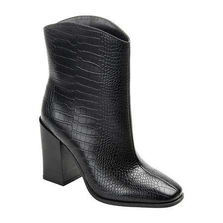 Click here for Journee Collection Womens Brekinn Stacked Heel Boo... prices