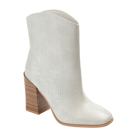 Click here for Journee Collection Womens Brekinn Stacked Heel Boo... prices