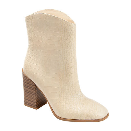 Click here for Journee Collection Womens Brekinn Stacked Heel Boo... prices