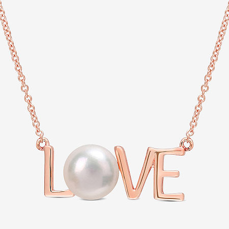 Click here for Love Womens White Cultured Freshwater Pearl 10K Ro... prices