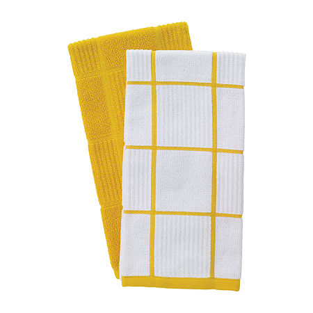 Click here for T-Fal Solid & Check Parquet 2-pc. Kitchen Towel Se... prices