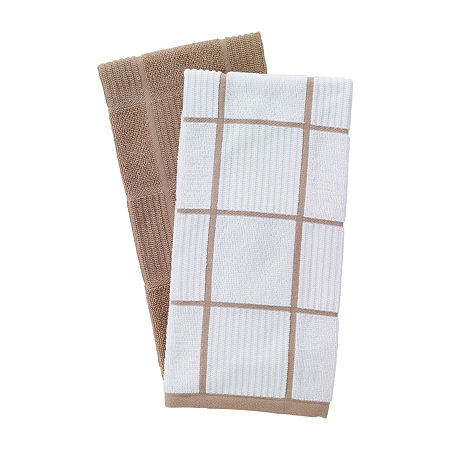 Click here for T-Fal Solid & Check Parquet 2-pc. Kitchen Towel Se... prices