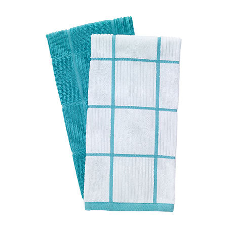 Click here for T-Fal Solid & Check Parquet 2-pc. Kitchen Towel Se... prices