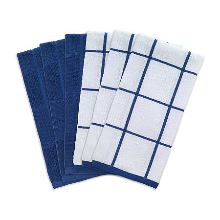Click here for T-Fal Solid & Check Parquet 6-pc. Kitchen Towel Se... prices