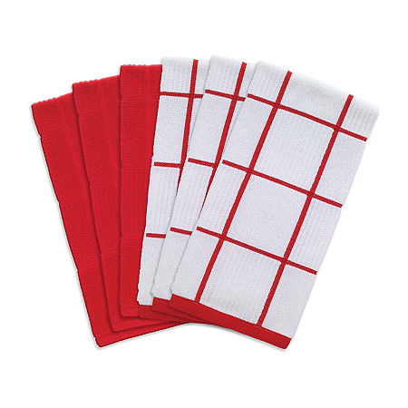 Click here for T-Fal Solid & Check Parquet 6-pc. Kitchen Towel Se... prices