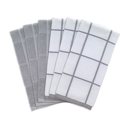 Click here for T-Fal Solid & Check Parquet 6-pc. Kitchen Towel Se... prices