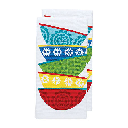 Click here for T-Fal Pigment Print 2-pc. Kitchen Towel Set  One S... prices