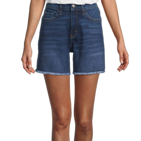Click here for a.n.a Womens 5 High Rise Denim Short  14  Blue prices
