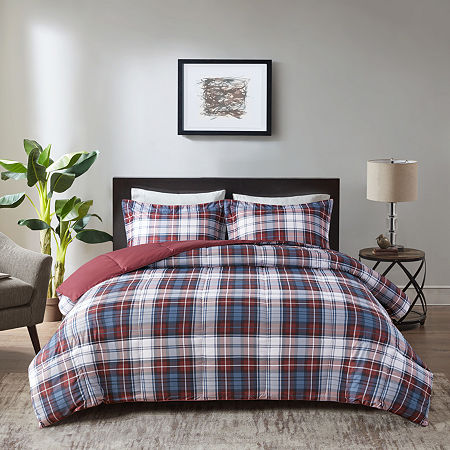 Madison Park Essentials Parkston Reversible 2-Pc. Comforter Set  Twin/Twin Xl - Red