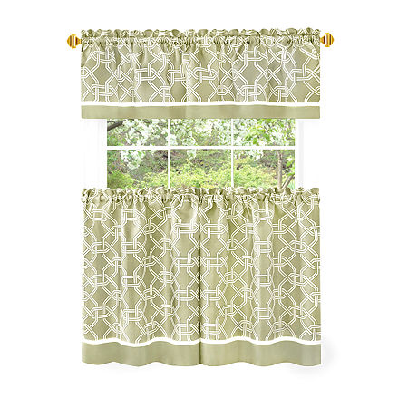 Click here for Achim Arlington 3-pc. Rod Pocket Window Tier  One... prices