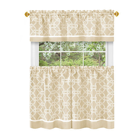 Click here for Achim Arlington 3-pc. Rod Pocket Window Tier  One... prices