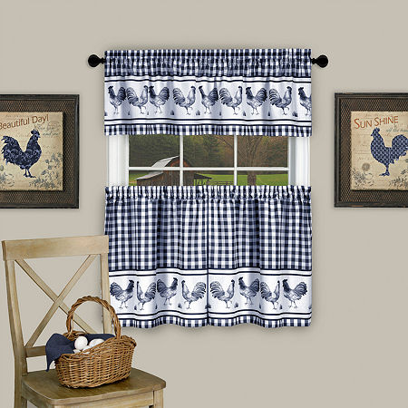 Click here for Achim Barnyard 3-pc. Rod Pocket Window Tier  One S... prices