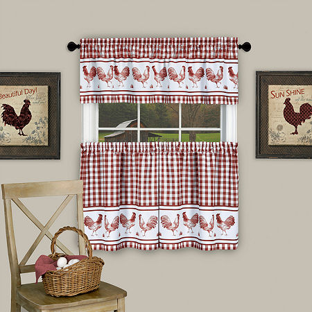 Click here for Achim Barnyard 3-pc. Rod Pocket Window Tier  One S... prices