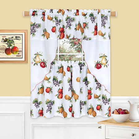 Click here for Achim Ambrosia Embellished Kitchen Curtain Set prices