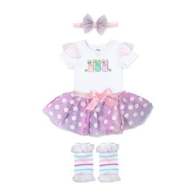 Baby Essentials Easter Baby Girls 4-pc. Baby Clothing Set, Color: White ...