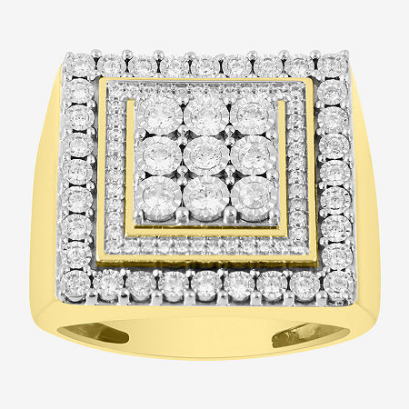 Click here for Mens 3/4 CT. T.W. Natural White Diamond 10K Gold F... prices
