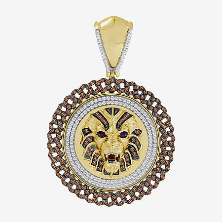 Click here for Lion Mens 1 1/4 CT. T.W. Natural Champagne Diamond... prices