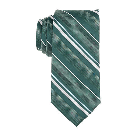 Click here for Stafford Extra Long Striped Tie  One Size  Green prices