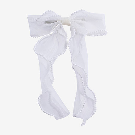 Click here for Bijoux Bar Hair Bow  One Size  White prices