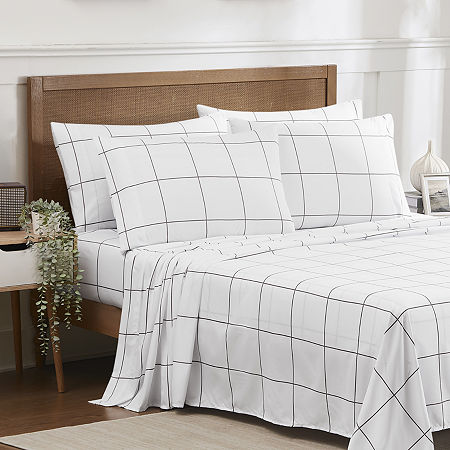 Click here for Sweet Home Collection 6pc. Window Pane Microfiber... prices