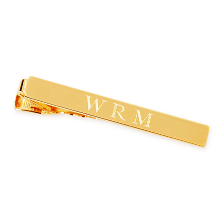 Click here for Personalized High-Polish Gold-Plated Tie Bar  One... prices