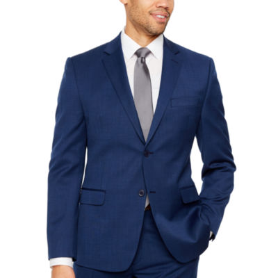 Collection By Michael Strahan Mens Stretch Fabric Slim Fit Grid Suit ...