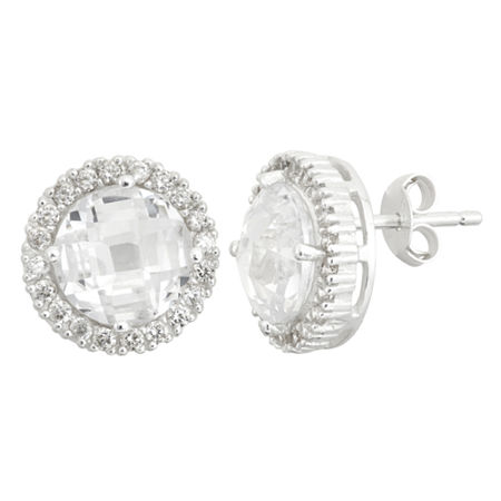 Click here for DiamonArt Cubic Zirconia Sterling Silver 12mm Stud... prices