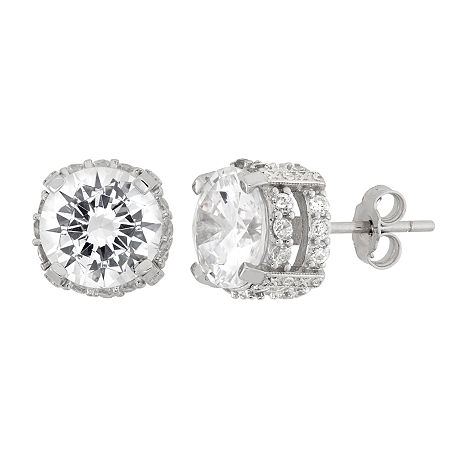 Click here for DiamonArt White Cubic Zirconia Sterling Silver 9mm... prices