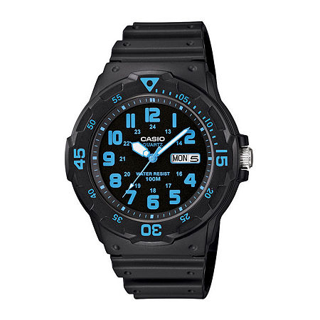 Click here for Casio Mens Black Resin Strap Diver Sport Watch MRW... prices
