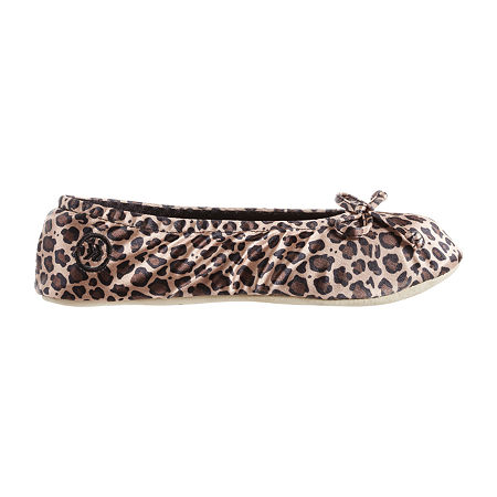 Womens Isotoner Satin Ballerina Slippers