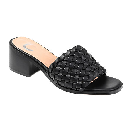 Click here for Journee Collection Womens Fylicia Woven Block Heel... prices