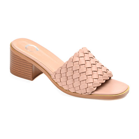 Click here for Journee Collection Womens Fylicia Woven Block Heel... prices