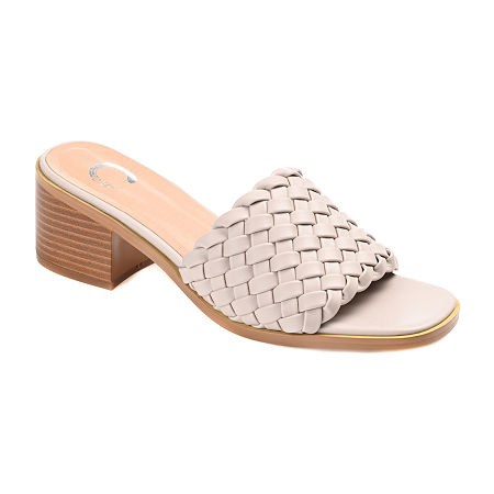 Click here for Journee Collection Womens Fylicia Woven Block Heel... prices