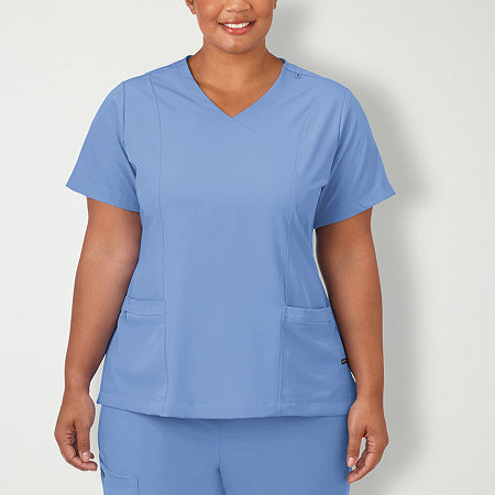 Click here for Jockey 2306 Womens Plus V Neck Short Sleeve Stretc... prices