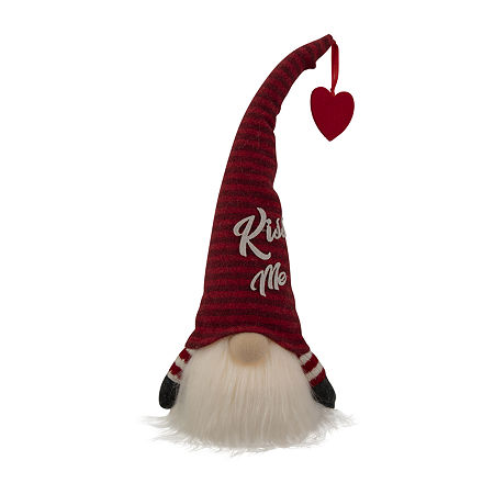 Northlight Seasonal LED Striped Kiss Me Valentines Day Gnome