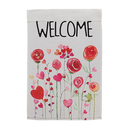 Click here for Northlight Roses And Hearts Floral Garden Flag  On... prices