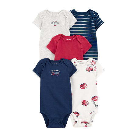 Click here for Carters Baby Boys Crew Neck Short Sleeve Rib 5-pc.... prices
