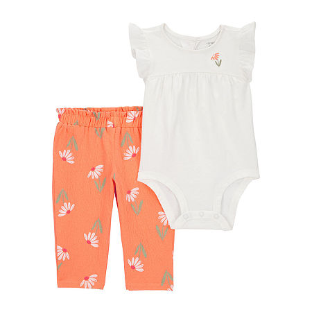 Click here for Carters Baby Girls 2-pc. Pant Set  9 Months  Orang... prices