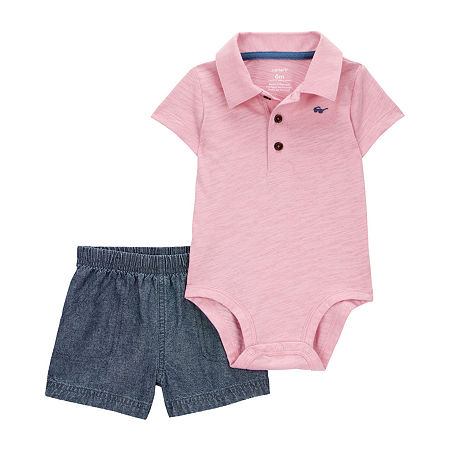 Click here for Carters Baby Boys 2-pc. Short Set  6 Months  Pink prices