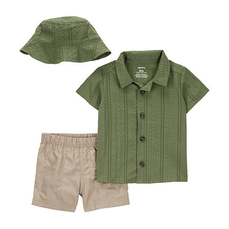 Click here for Carters Baby Boys 3-pc. Short Set  12 Months  Gree... prices